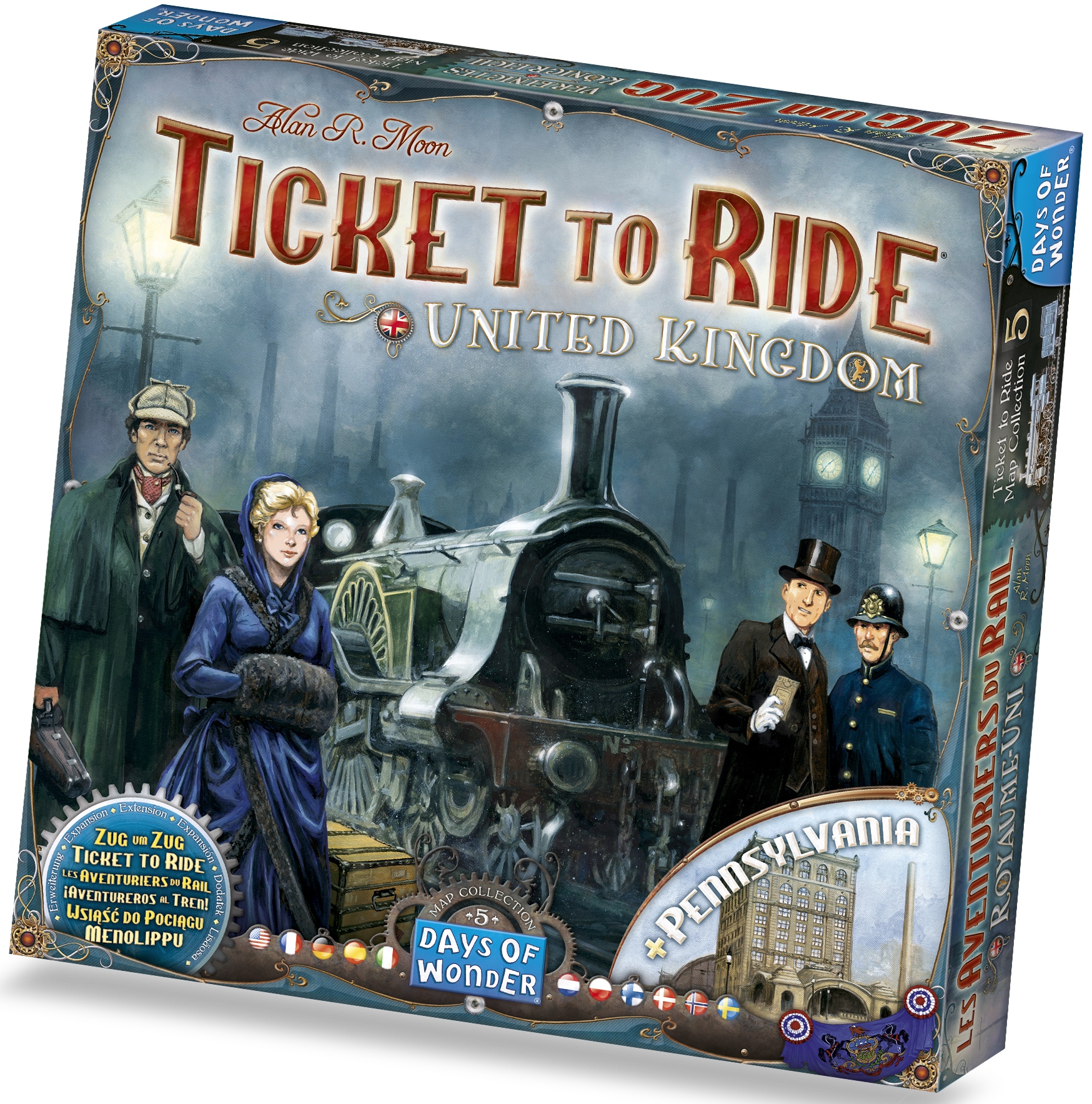 Un jour, une extension. Aujourd'hui, Ticket to Ride UK - Gus & Co